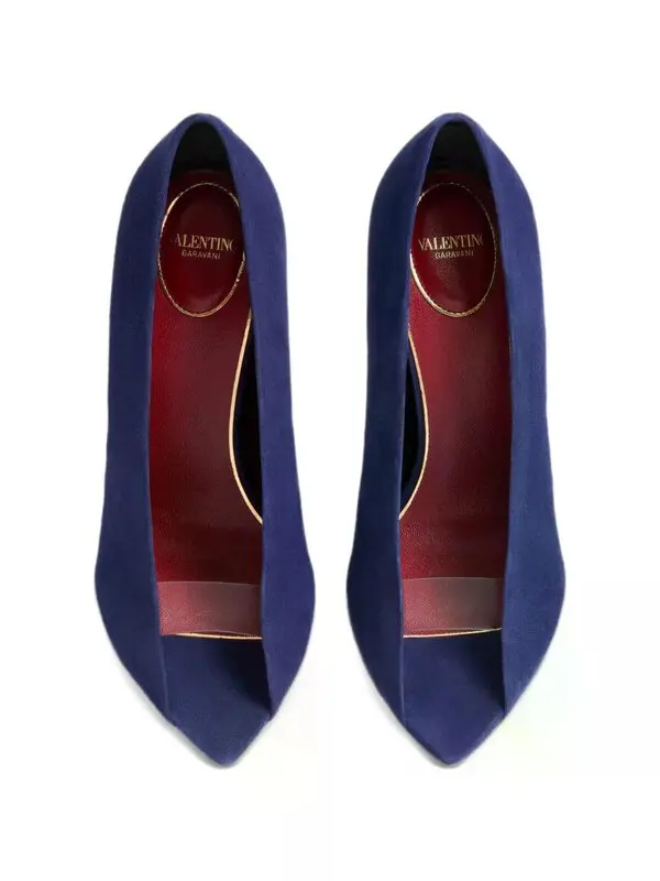Valentino Garavani Open-toe Révélé Suede Pumps 105mm