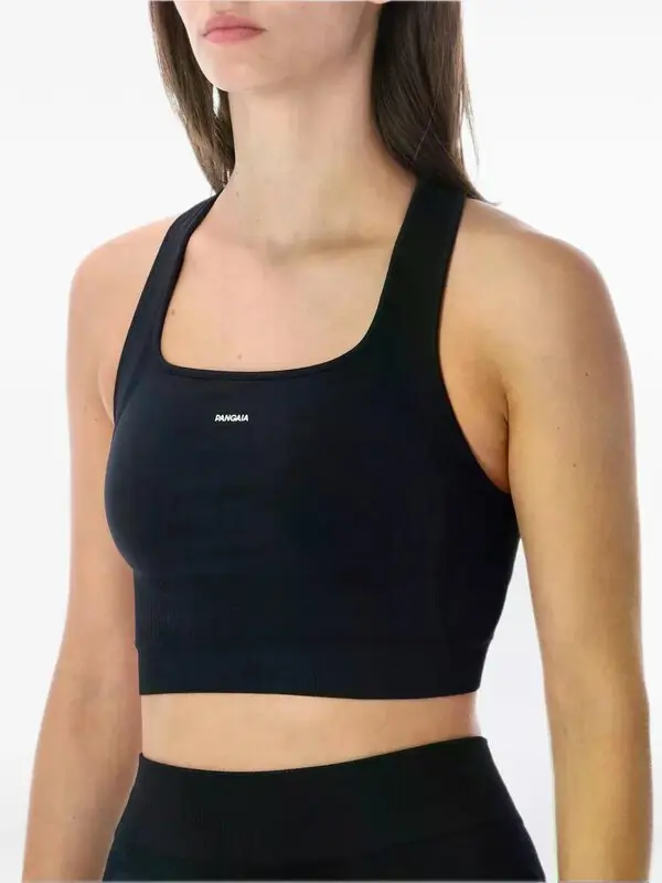 PANGAIA Logo-print Fine-ribbed Tank Top