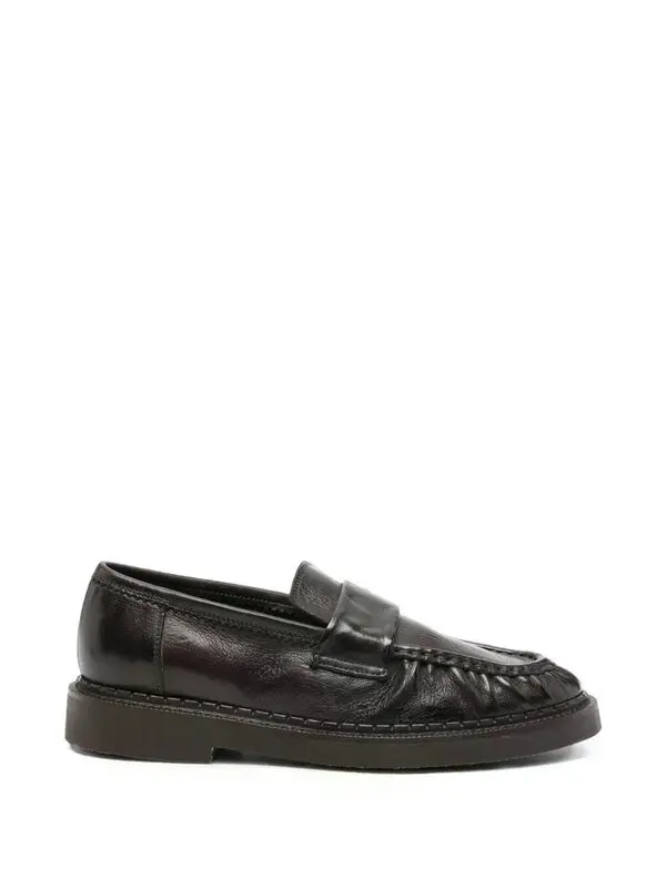 STURLINI FIRENZE Gathered-detail Loafers - Brown