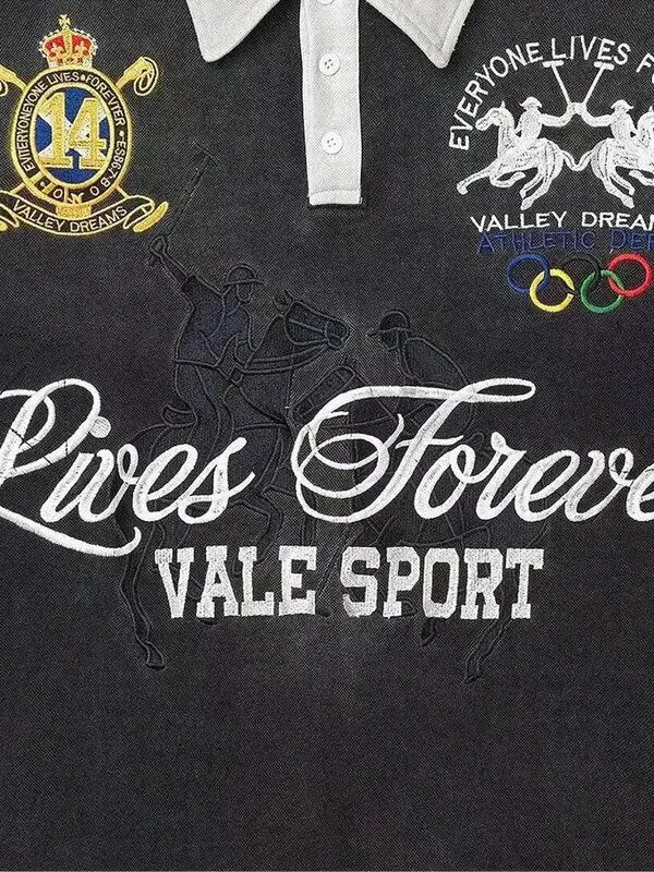 VALE FOREVER Rock Rugby Long-sleeve Polo Shirt