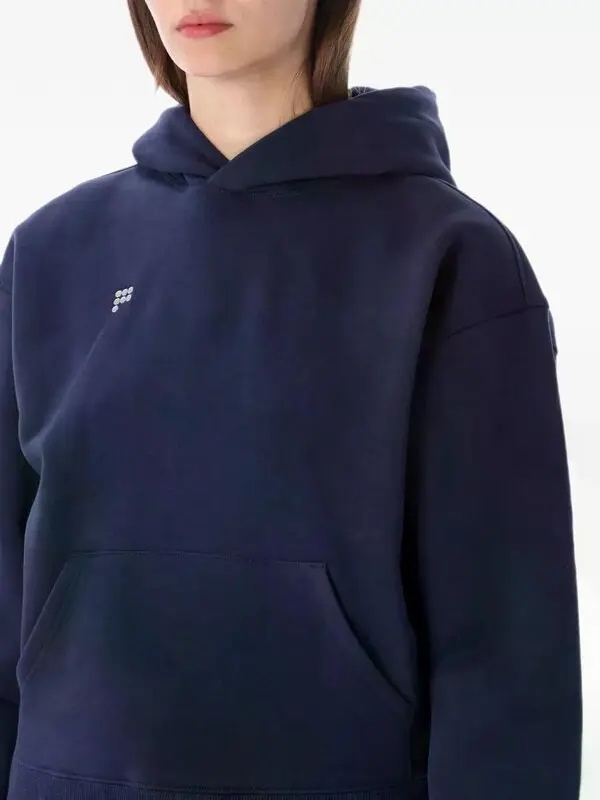 PANGAIA Logo-print Drop-shoulder Hoodie