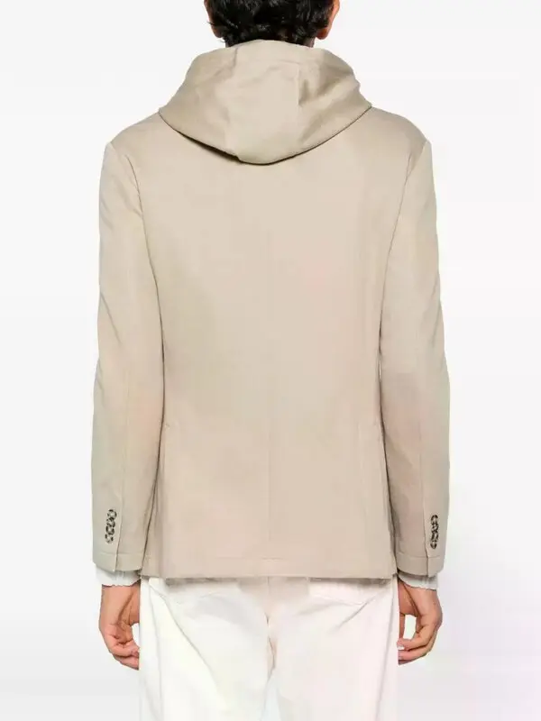 MANUEL RITZ Hooded Jersey Blazer