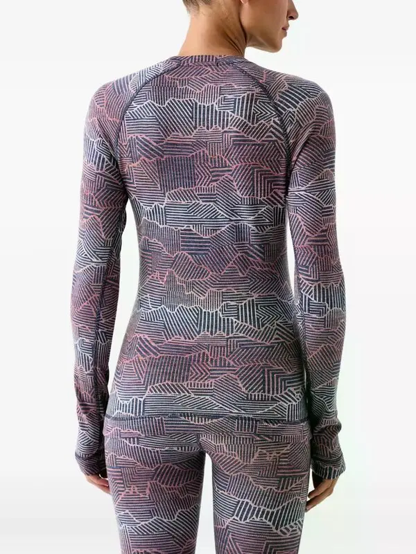 Smartwool Geometric-print Raglan-sleeve Top