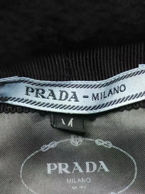 Prada 2010s Triangle-appliqué Bucket Hat