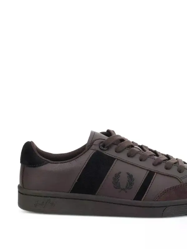 Fred Perry Logo-embroidered Panelled Sneakers