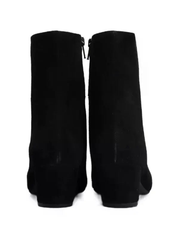 EVALUNA Suede Pointed-toe Ankle Boots