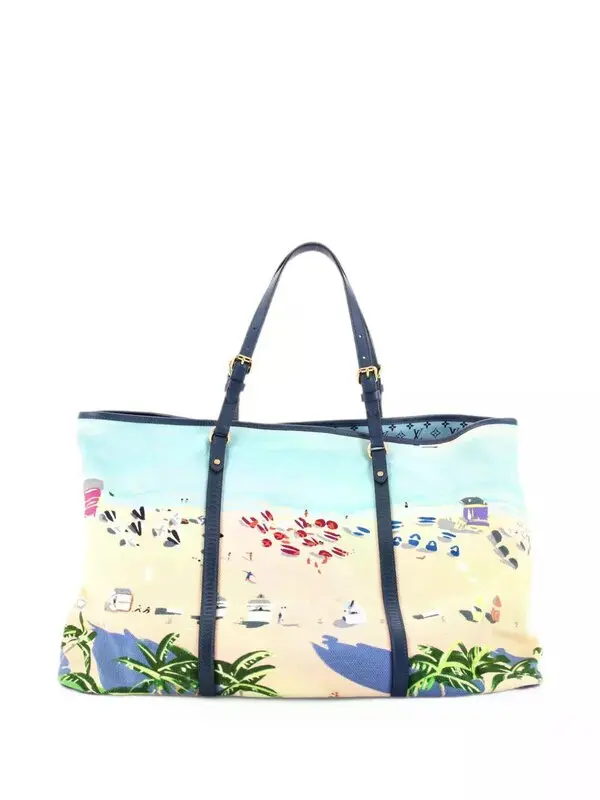 LOUIS VUITTON Ailleurs Cabas Limited Edition Printed Canvas Gm Tote Bag - Multicolour