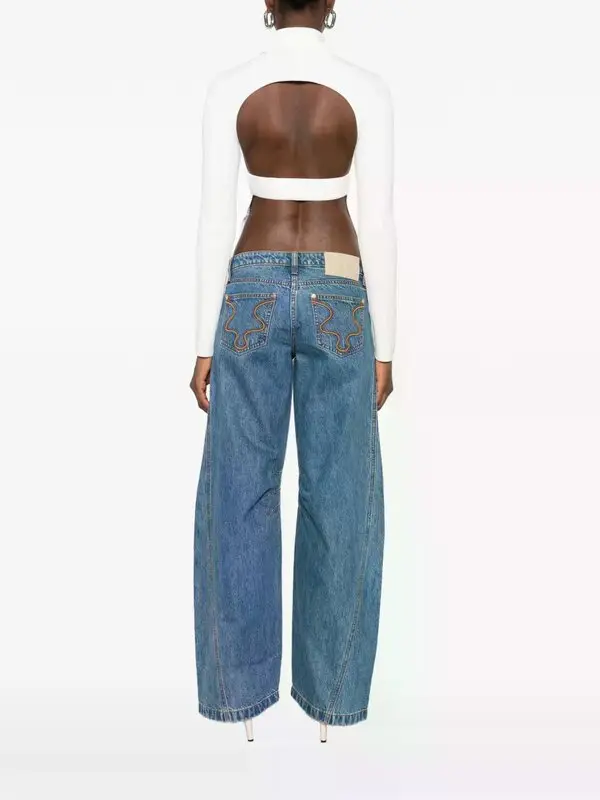 Cult Gaia Deniz Cut-out High-neck Sweater
