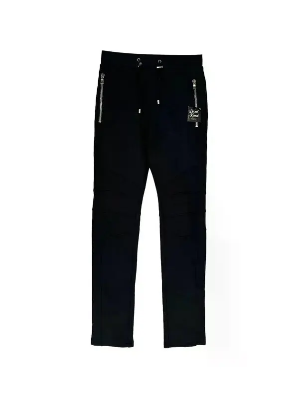 Balmain Drawstring Straight-leg Track Pants - Black
