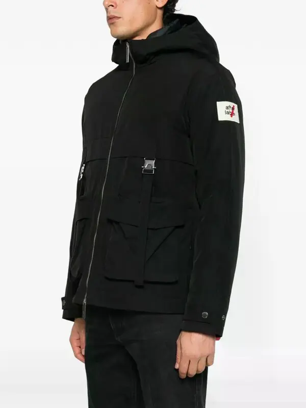AFTER/LABEL Hooded Buckle-detail Jacket
