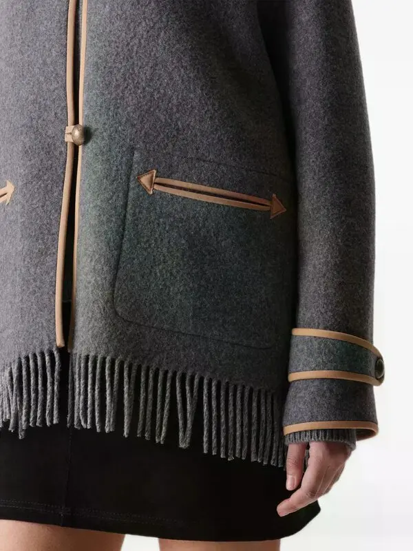 FORTELA Danika Fringed Wool Coat