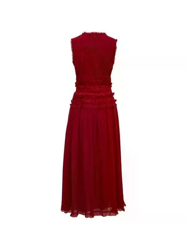 Ulla Johnson Etta Ruffled Sleeveless Midi Dress
