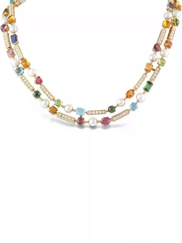 BVLGARI Allegra Multi-stone Necklace - Gold