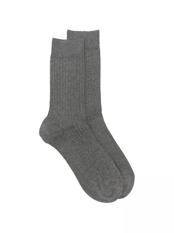 ANT45 Urbana Short Ribbed-knit Socks