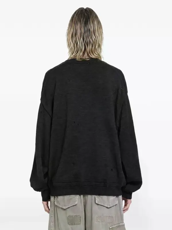 Mihara Yasuhiro Distressed Knit Sweater