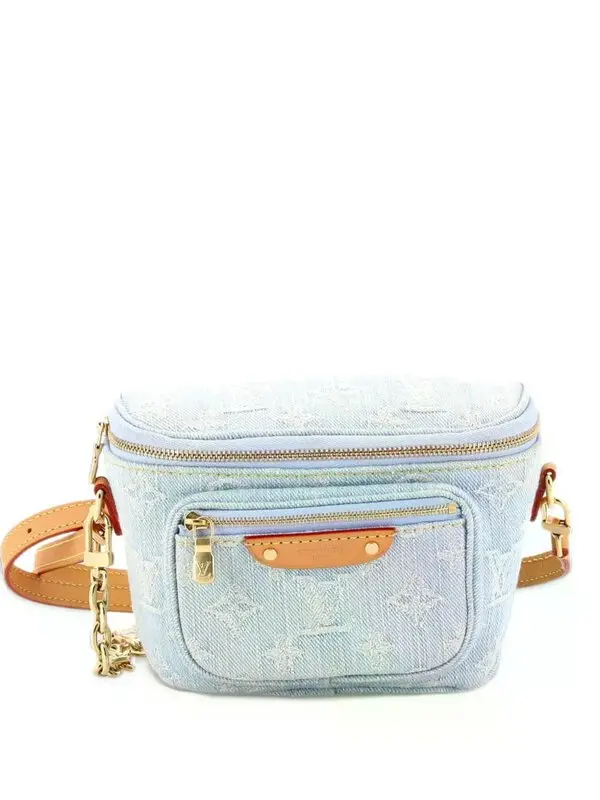 LOUIS VUITTON Bum Bag Monogram Denim Mini Belt Bag