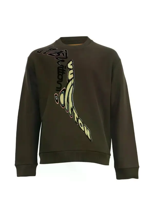 LOUIS VUITTON Graphic-print Sweatshirt - Green
