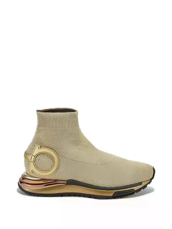 FERRAGAMO Gancini Knit Sneakers