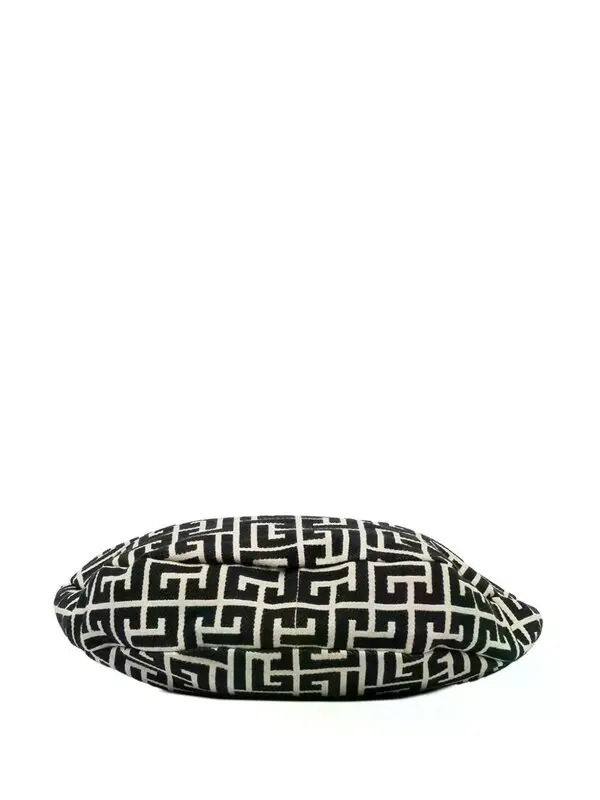 Balmain 2015-2026 Canvas Monogram 1945 Hobo Bag