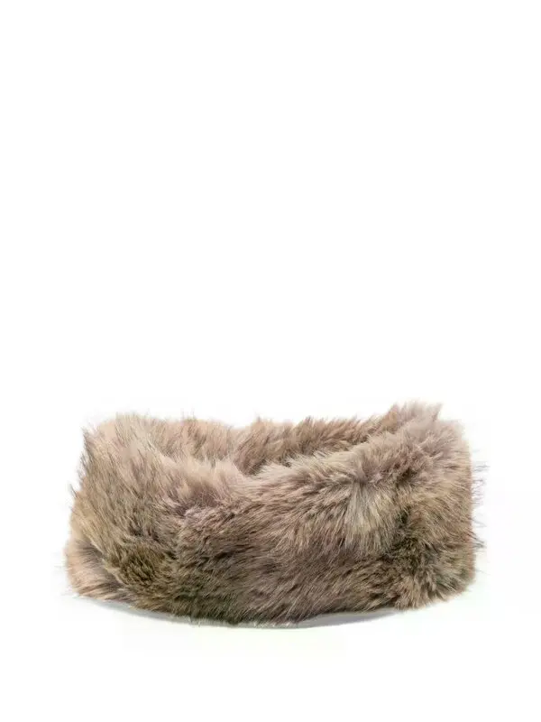 STAND STUDIO Zephyra Faux-fur Headband - Neutrals