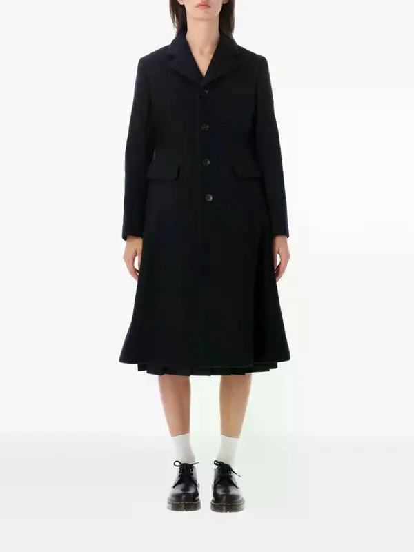 Comme Des Garçons Single-breasted A-line Coat