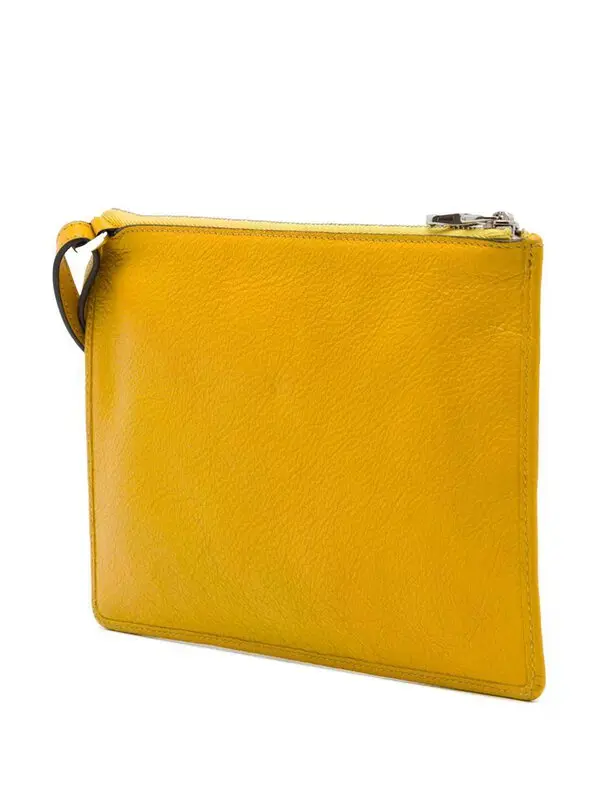 Loewe 2013 Leather Logo Wristlet Clutch Bag