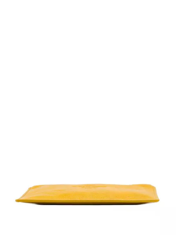 Loewe 2013 Leather Logo Wristlet Clutch Bag