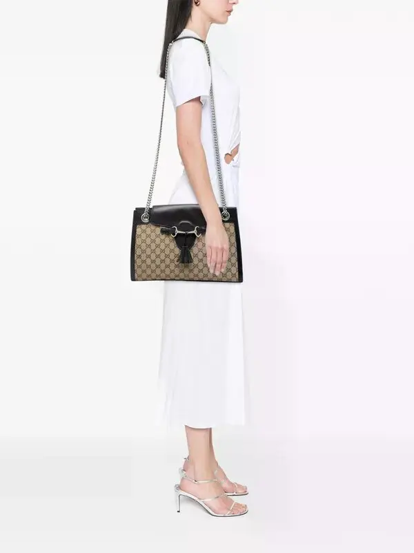 Gucci 2016-2026 Large Gg Canvas Emily Shoulder Bag