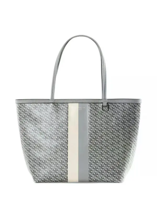 Tory Burch Monogram-print Striped Tote Bag