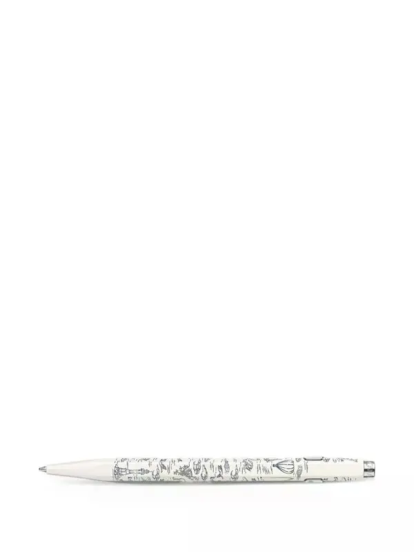 CARAN D'ACHE 849 Toile De Jouy Landscape-print Ballpoint Pen - Black