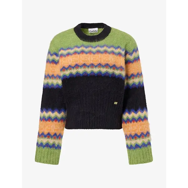 GANNI Fair Isle Alpaca-blend Jumper