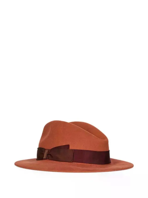 Borsalino Country Grosgrain-trim Felt Fedora Hat