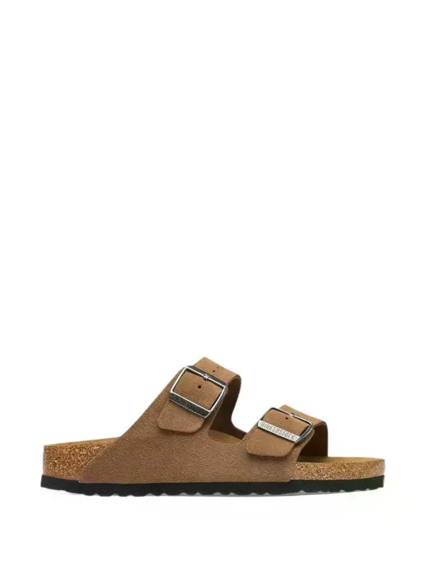 BIRKENSTOCK Arizona Suede-leather Sandals - Brown