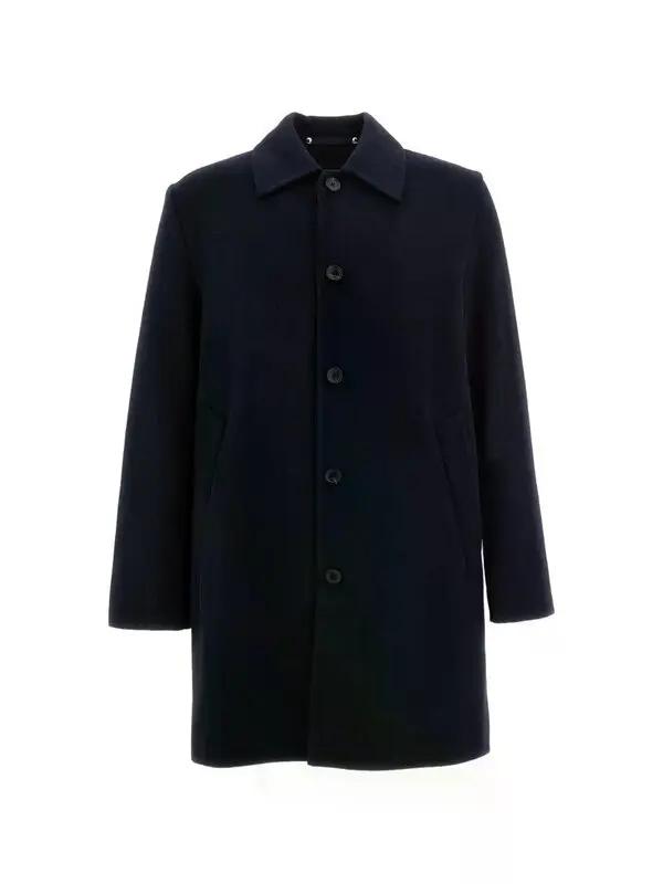 Paul Smith Single-breasted Spread-collar Coat - Blue