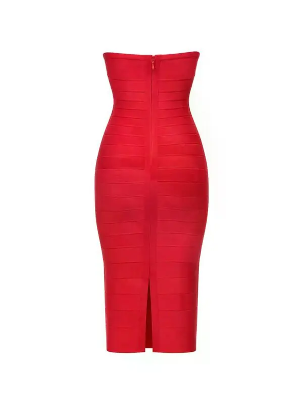 Herve Leger Cassidy Gradient Bandage Midi Dress