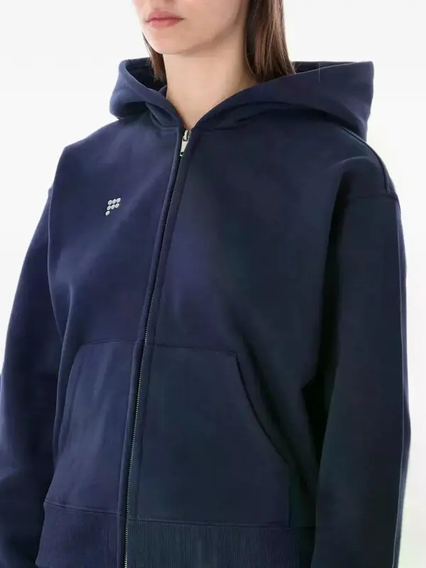 PANGAIA Logo-print Zip-up Hoodie