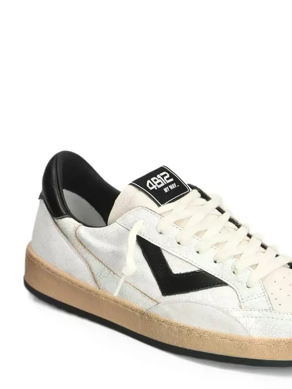 4B12 Playnew Cracked-effect Sneakers