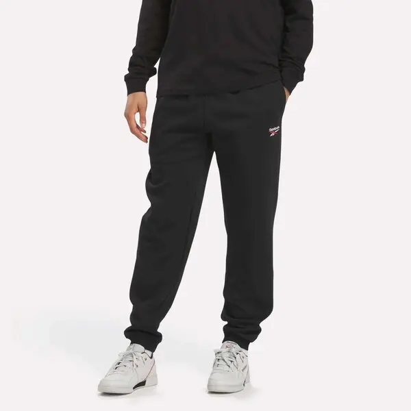 REEBOK French Terry Logo Joggers - Black