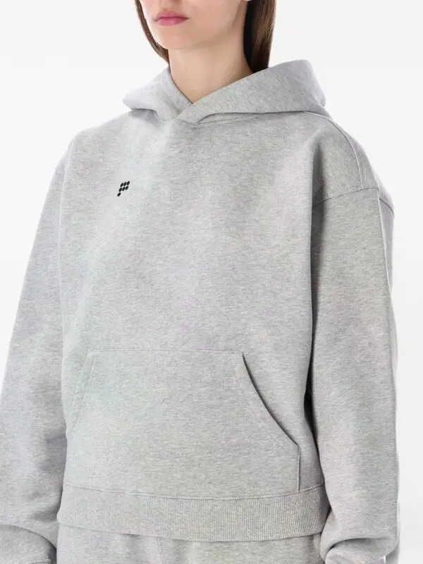 PANGAIA Logo-print Drop-shoulder Hoodie