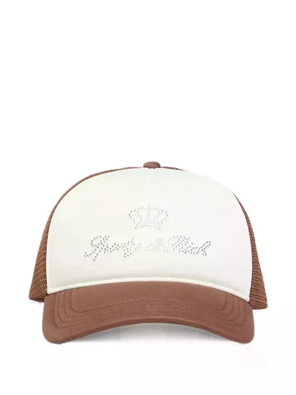 Sporty & Rich Juicy Crown Trucker Hat - Neutrals