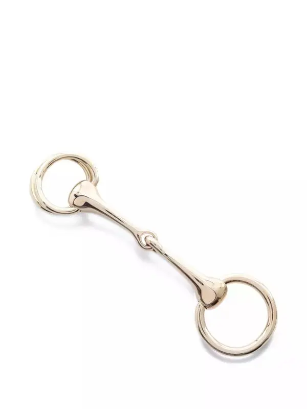 Hermès 2010s Horsebit Scarf Ring - Gold