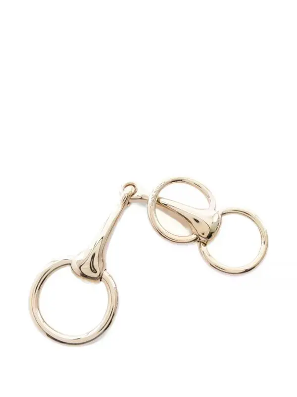 Hermès 2010s Horsebit Scarf Ring - Gold