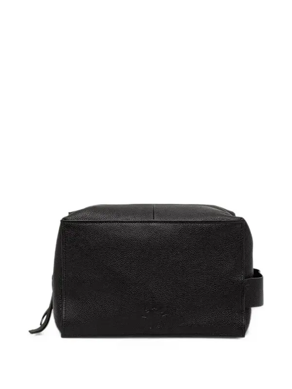 ALLSAINTS Grained-leather Wash Bag - Black