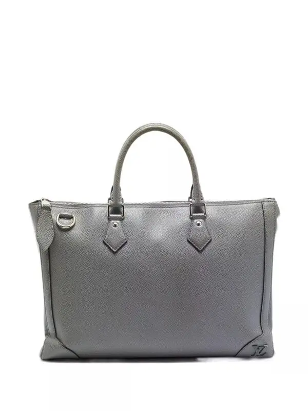 LOUIS VUITTON Taiga Leather Briefcase - Grey