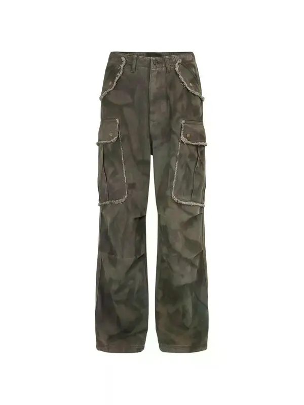 ELEH Frayed Cargo Pants - Grey