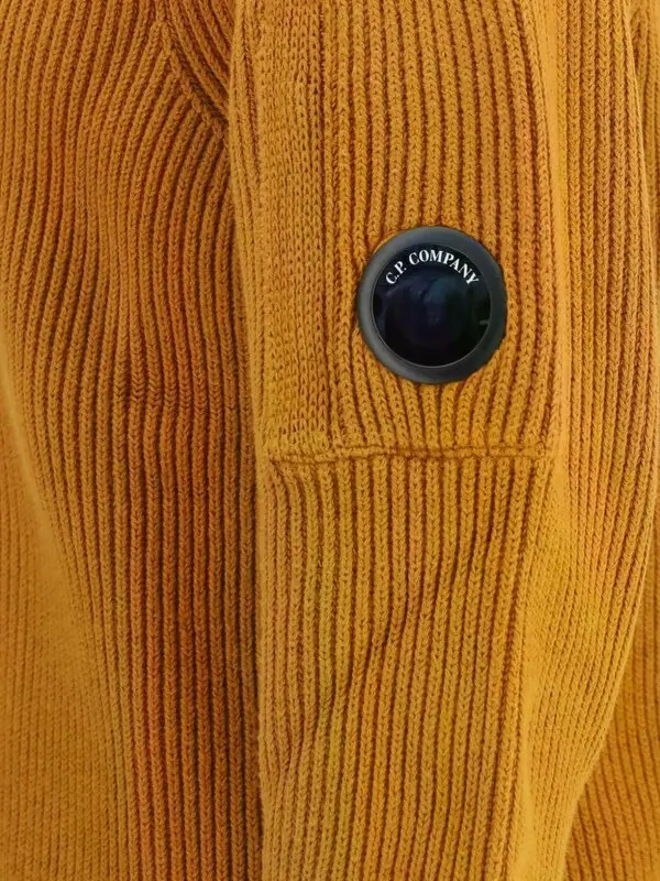 C.P. COMPANY Full-rib Cotton Lens Crewneck Sweater