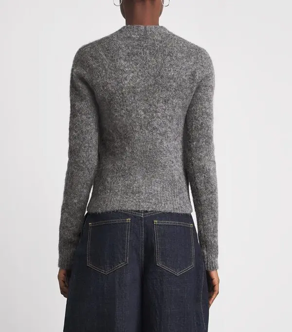 AMI Paris Alpaca-wool-blend V-neck Cardigan