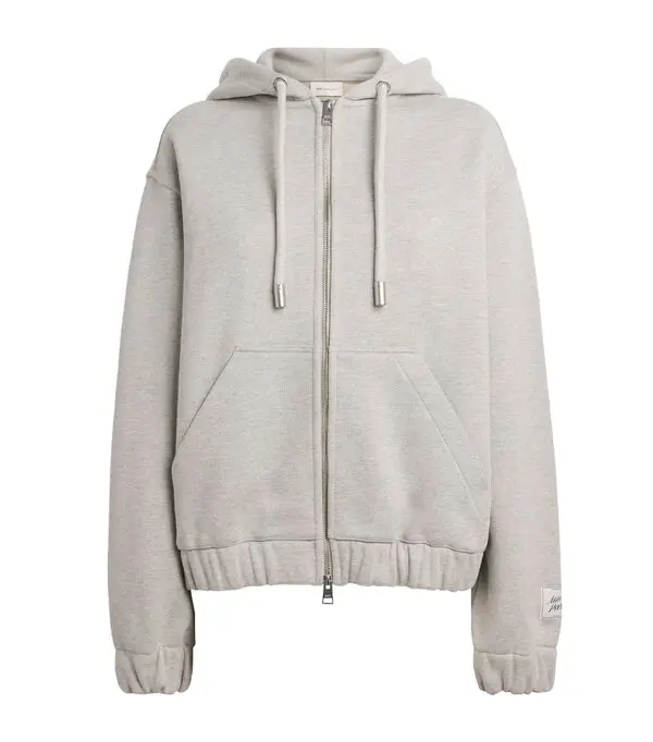 AMI Paris Cotton Zip-up Hoodie