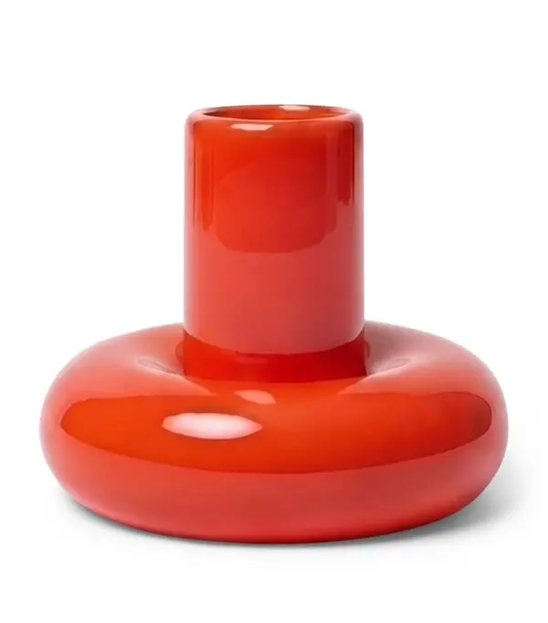 GUSTAF WESTMAN Small Glazed Ceramic Chunky Candle Holder