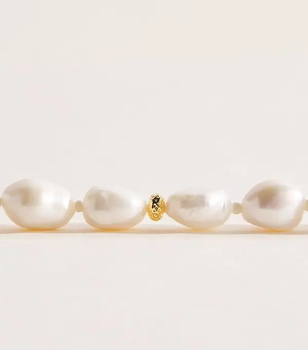 Anni Lu Gold-plated Big Stellar Pearly Bracelet